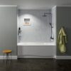 White Carrara Poly Tub and Shower Surround Kit | Bella CORE