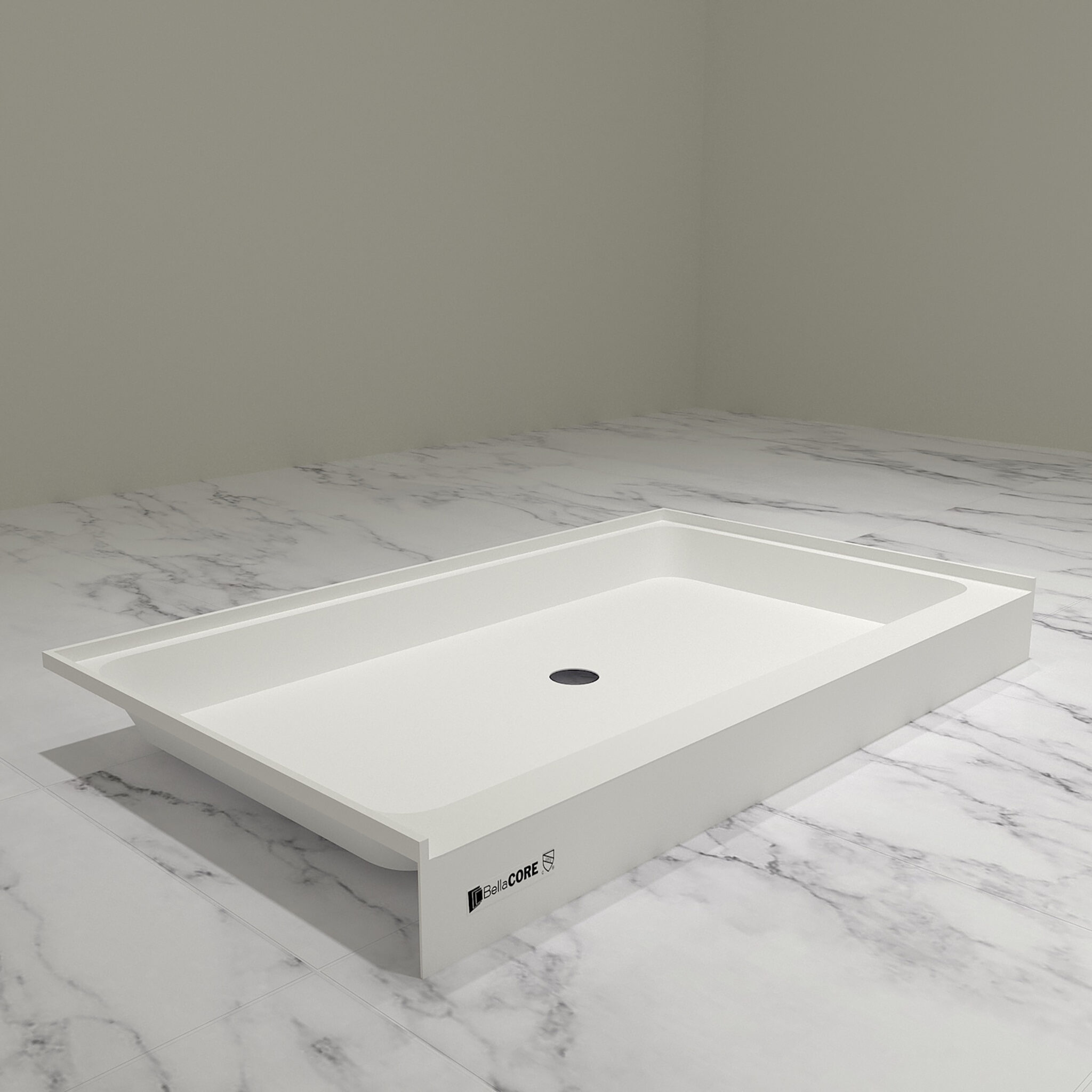 Corner Shower Base | Custom Acrylic Pans | Bella Core